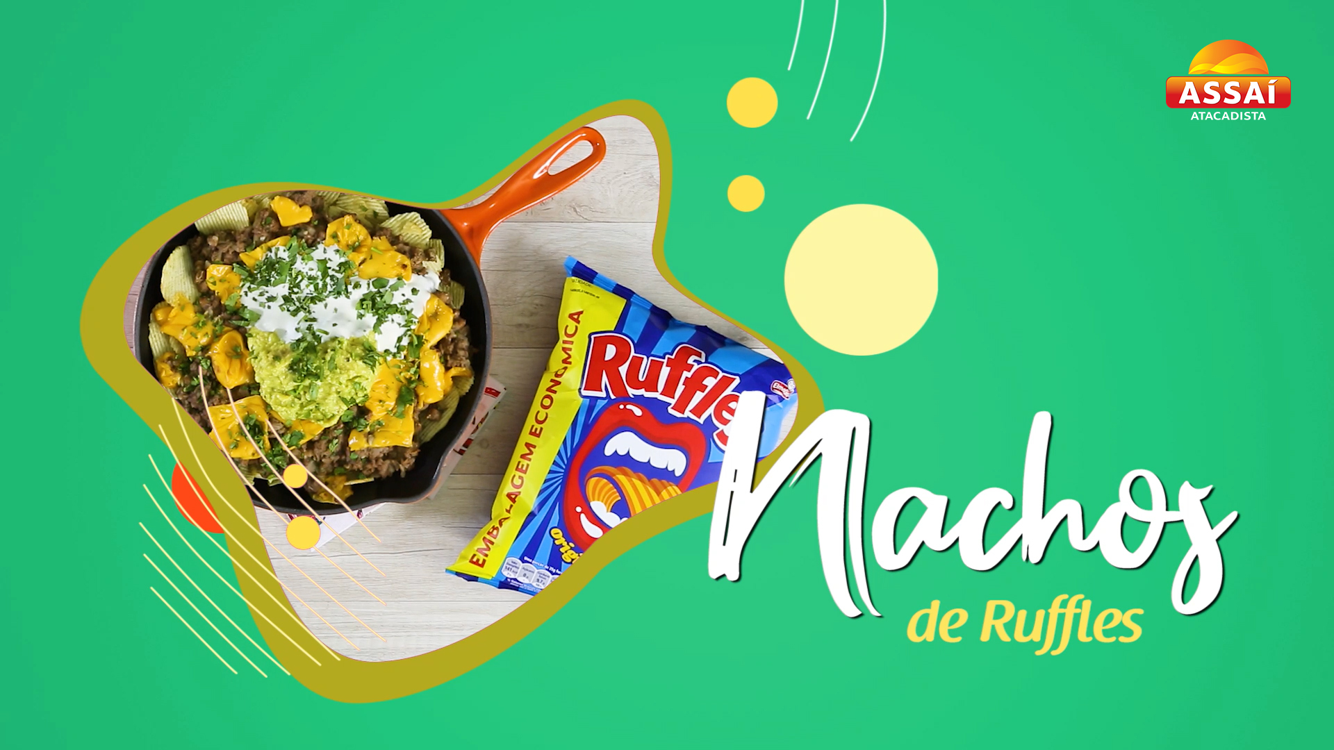 Receita de Nachos de Ruffles com Cheddar