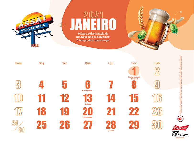 Calendário | Assaí Atacadista
