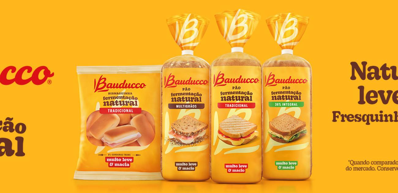 Conheça a linha Bauducco® Pão Fermentação Natural